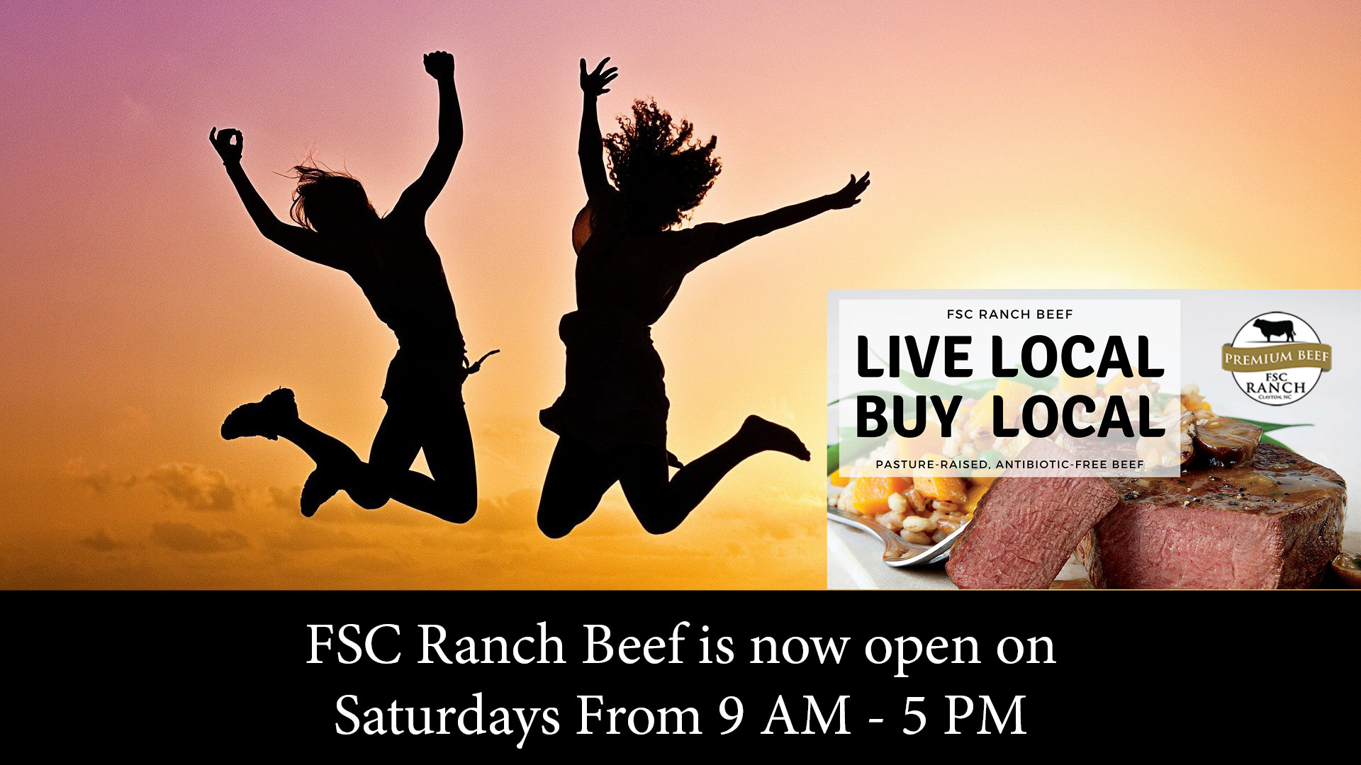 FSC Ranch Beef Now Open on Saturdays - Fred Smith Company Sports Club