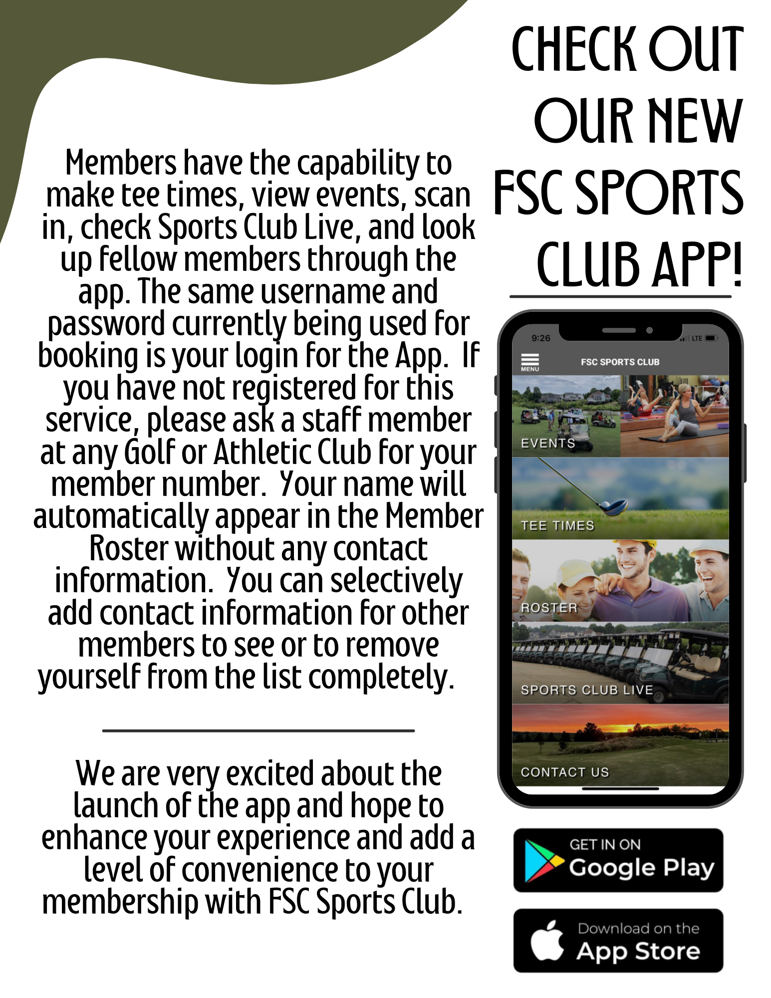 The FSC Sports Club App is Here! - Fred Smith Company Sports Club