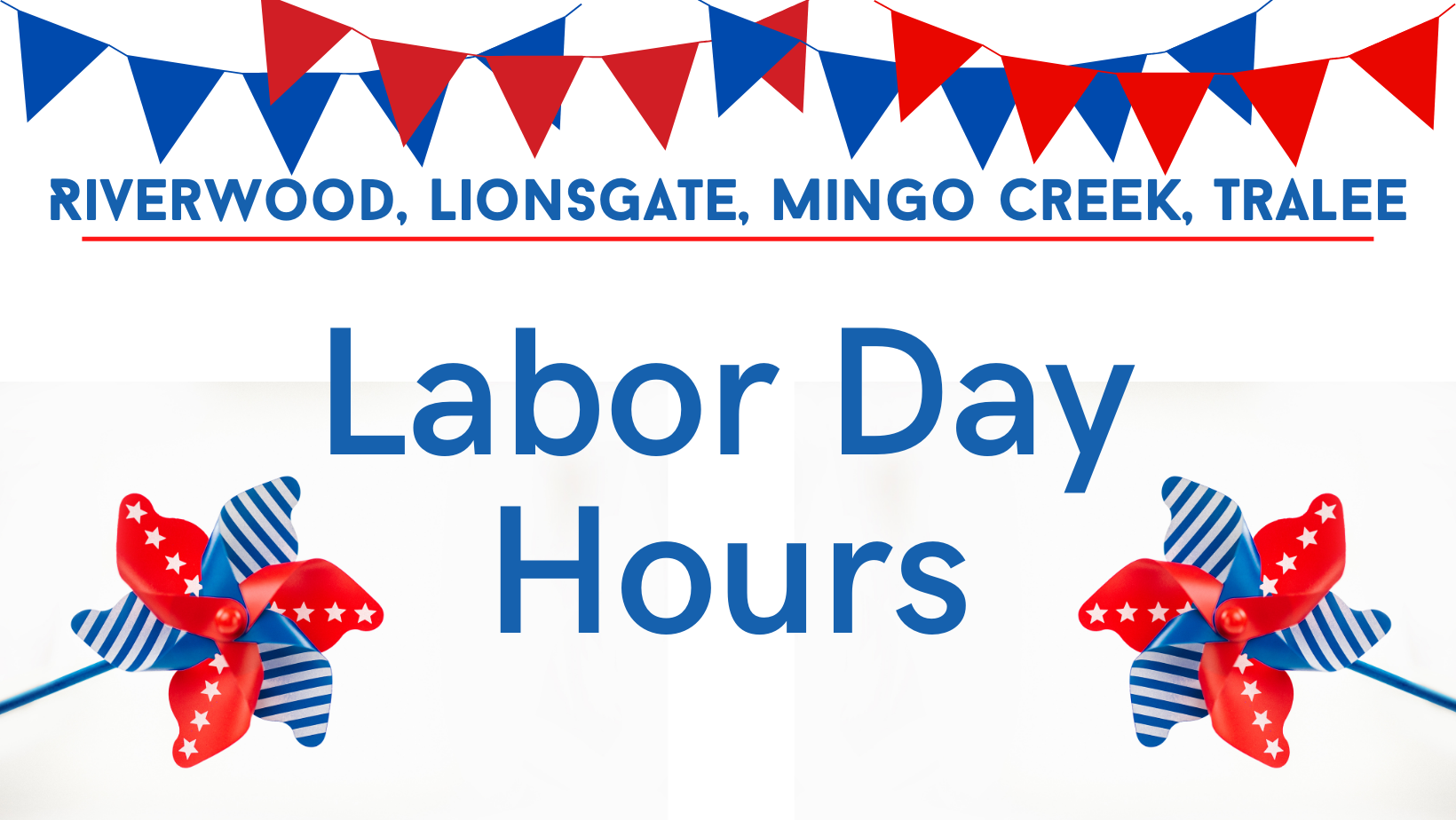 Labor Day Hours for all Athletic Clubs - Fred Smith Company Sports Club