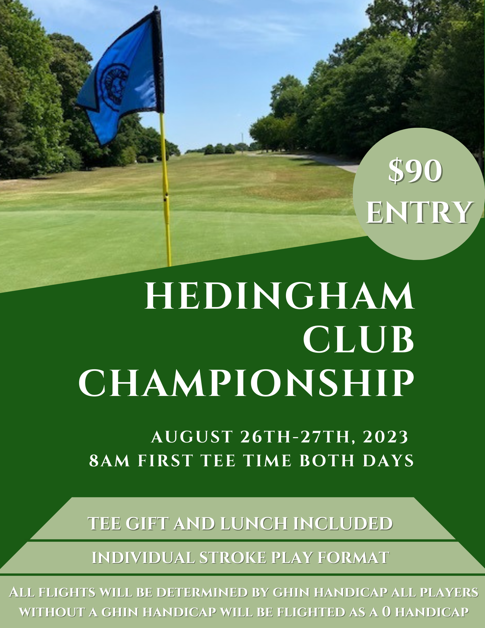 Hedingham Club Championship - Fred Smith Company Sports Club